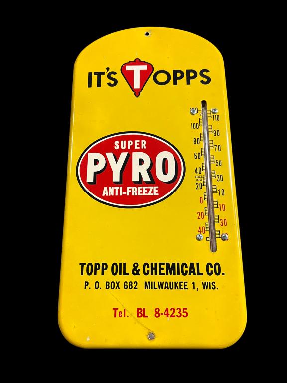Topps Super Pyro Anti-freexe Thermometer Auction