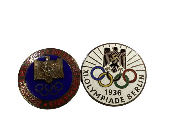 1936 Olympic Games Pin, Badges