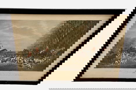 Thomas Lupton. The Meet At Blagdon, After John W. Snow.