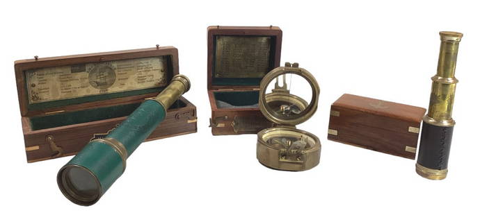 Thomas J. Evans London Brunton Compass