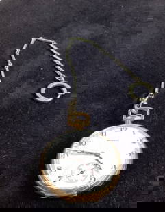 Vintage Majestime 17 Jewel Pocket Watch;