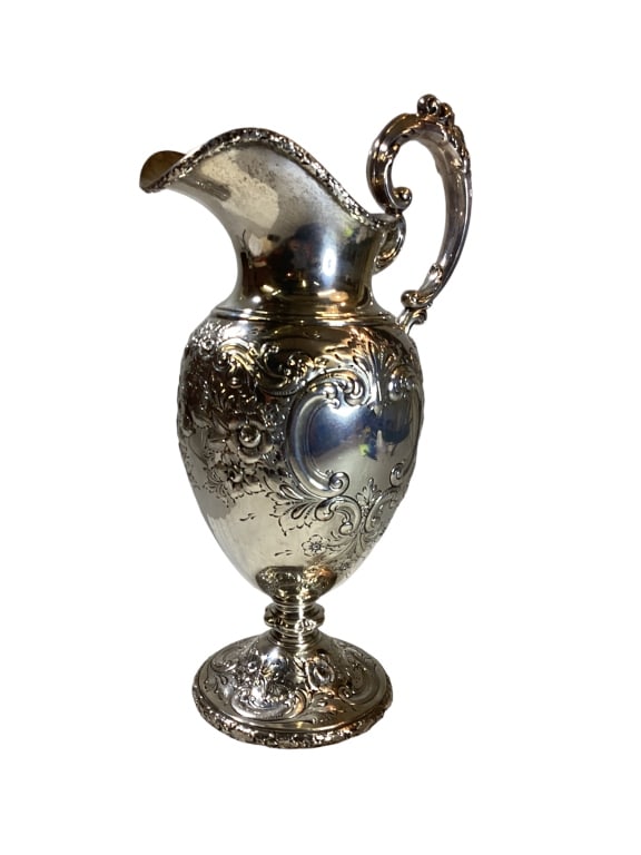 Impressive Sterling Water Pitcher Auction