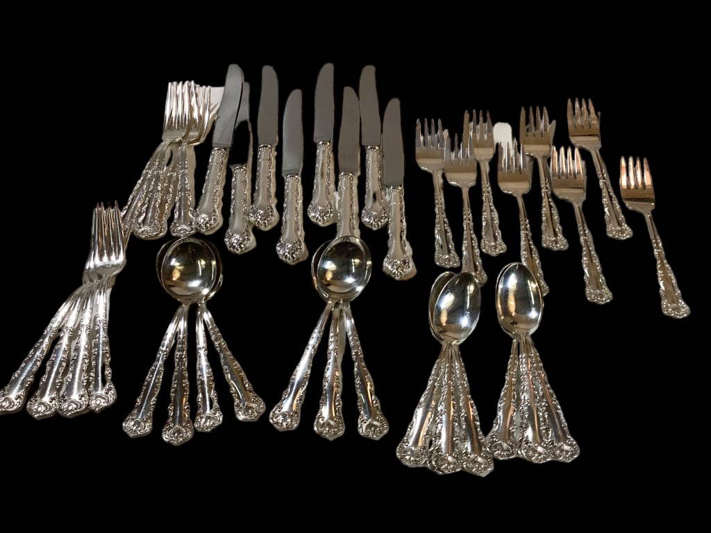 Sterling Silver Flatware, Frank Whiting Auction