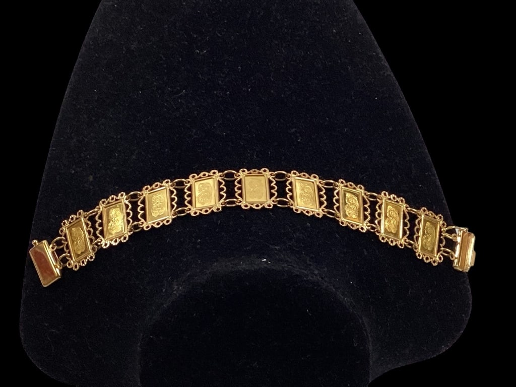 Lady Fortuna Gold Suisse Bracelet Auction