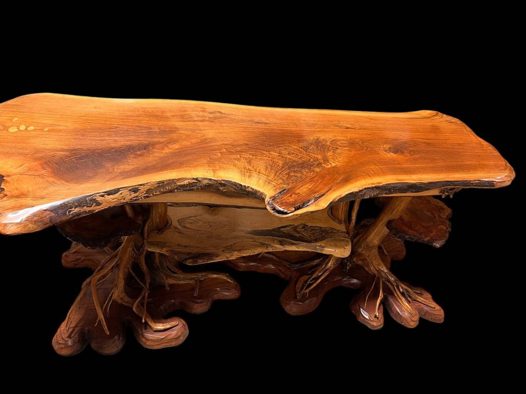 Monumental Twig & Slab Console Table Auction