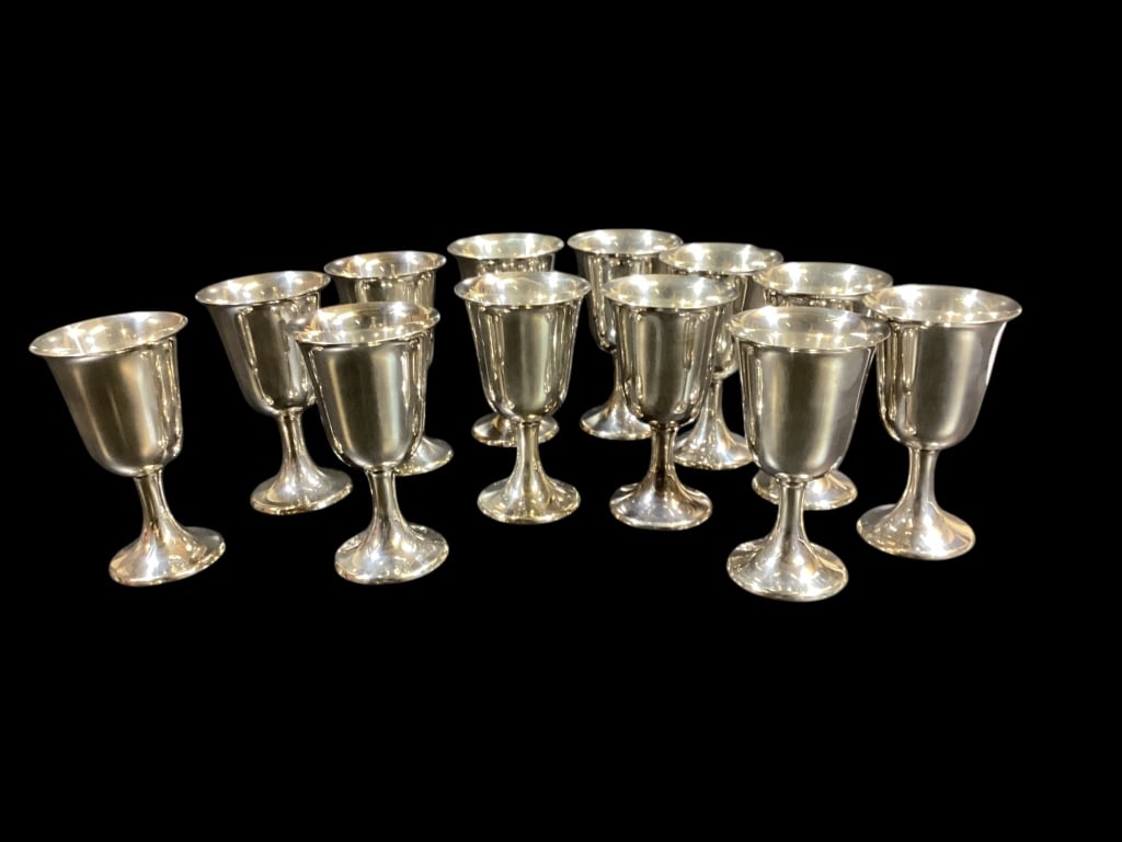 Gorham Sterling Silver Goblets Auction