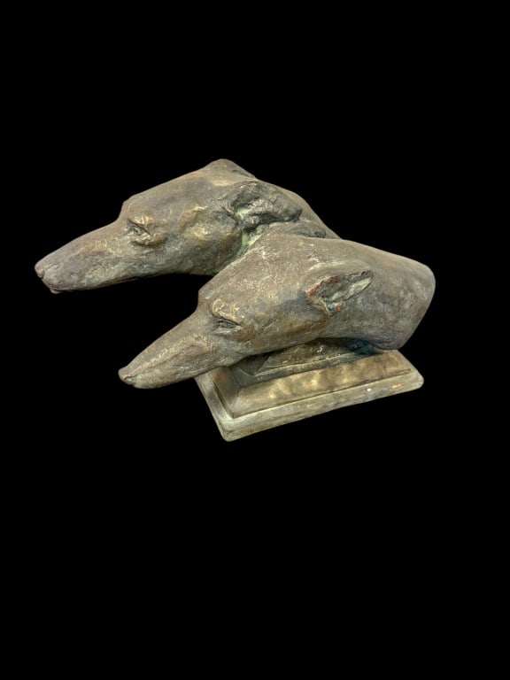 Bust Of Greyhound Heads Auction