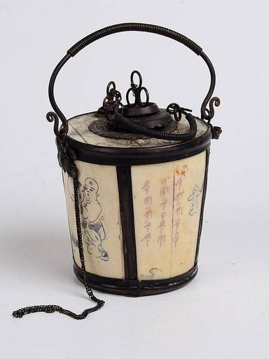 19th Century Chinese Bone Opium Hookah Pipe