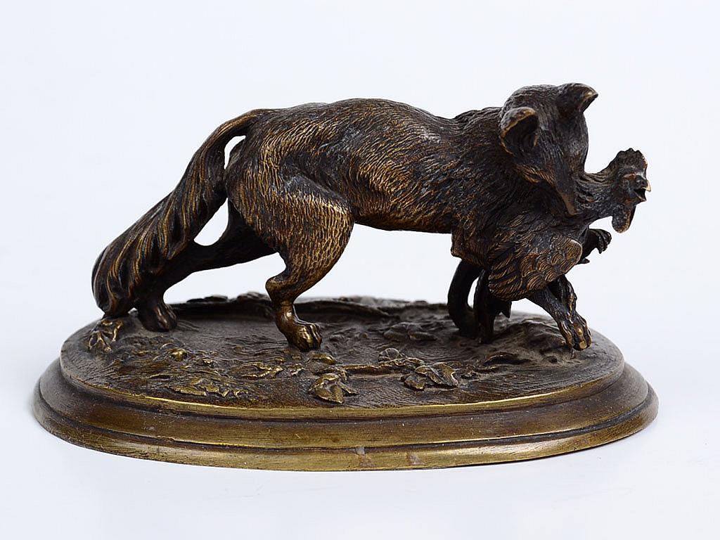 Vienna Bronze Hunting Fox Statue - Oct 02, 2019 | Silver Brothers in ...
