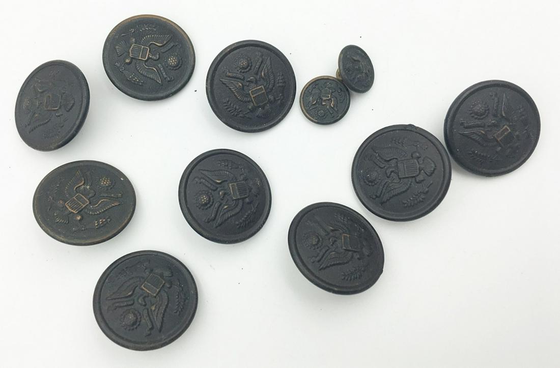 BRONZE MILITARY WW1 BUTTONS - Dec 11, 2019 | R. Howard Collectibles in OH