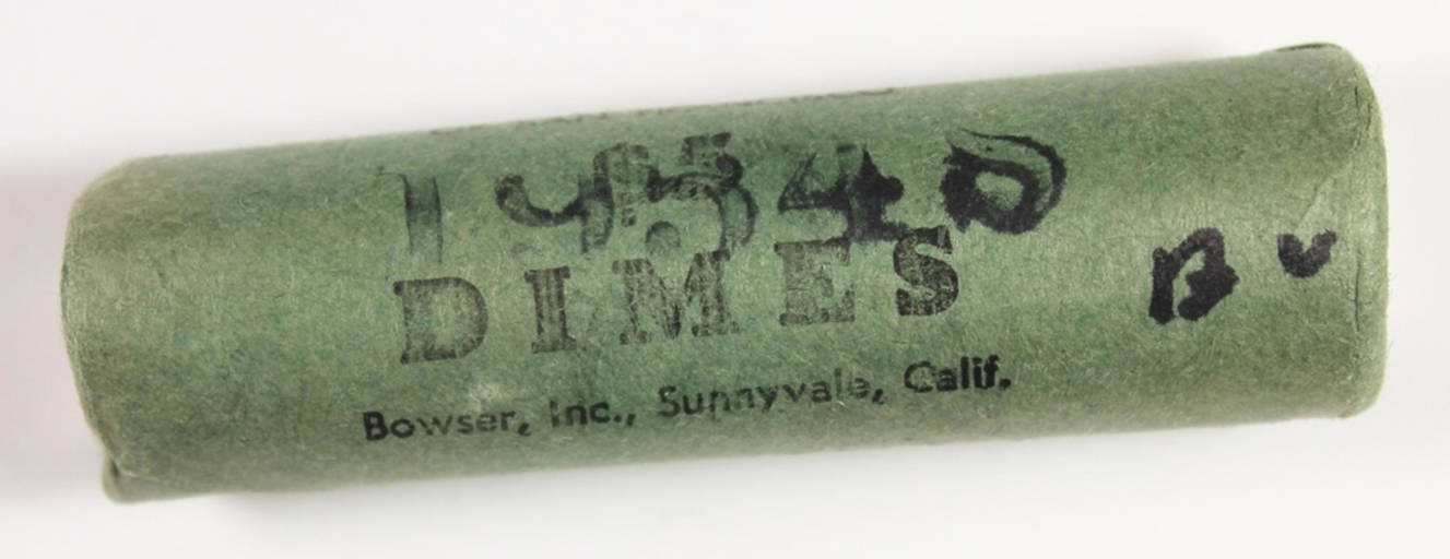 1954 S $10 Roosevelt Dime Roll