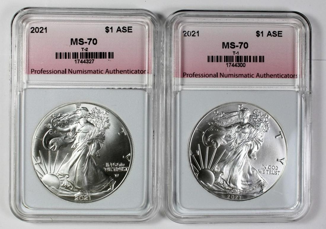 2021 AMERICAN SILVER EAGLE SET - Aug 17, 2022 | R. Howard Collectibles ...