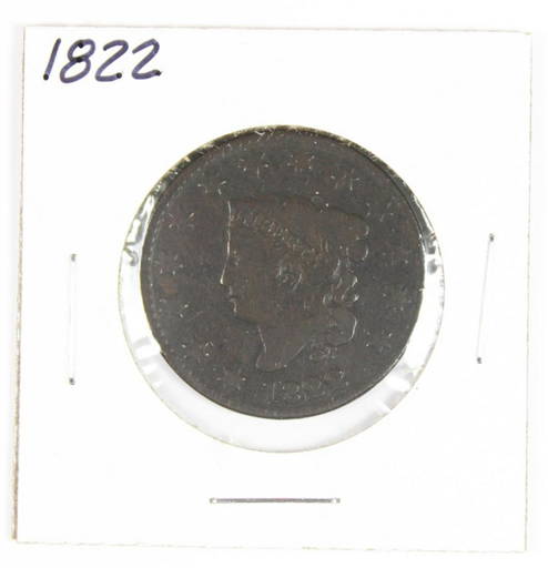 1822 LARGE CENT (#0115) on Dec 21, 2022 | R. Howard Collectibles in OH