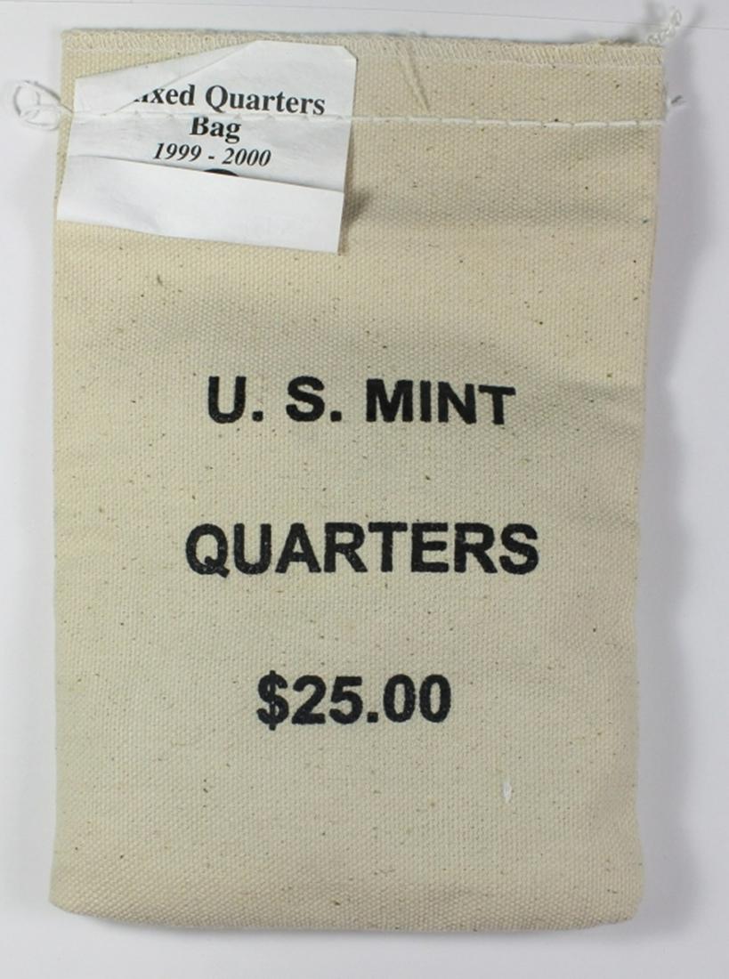 1999 2000 U.s. Mint Unopened Bag Of Mixed Quarters