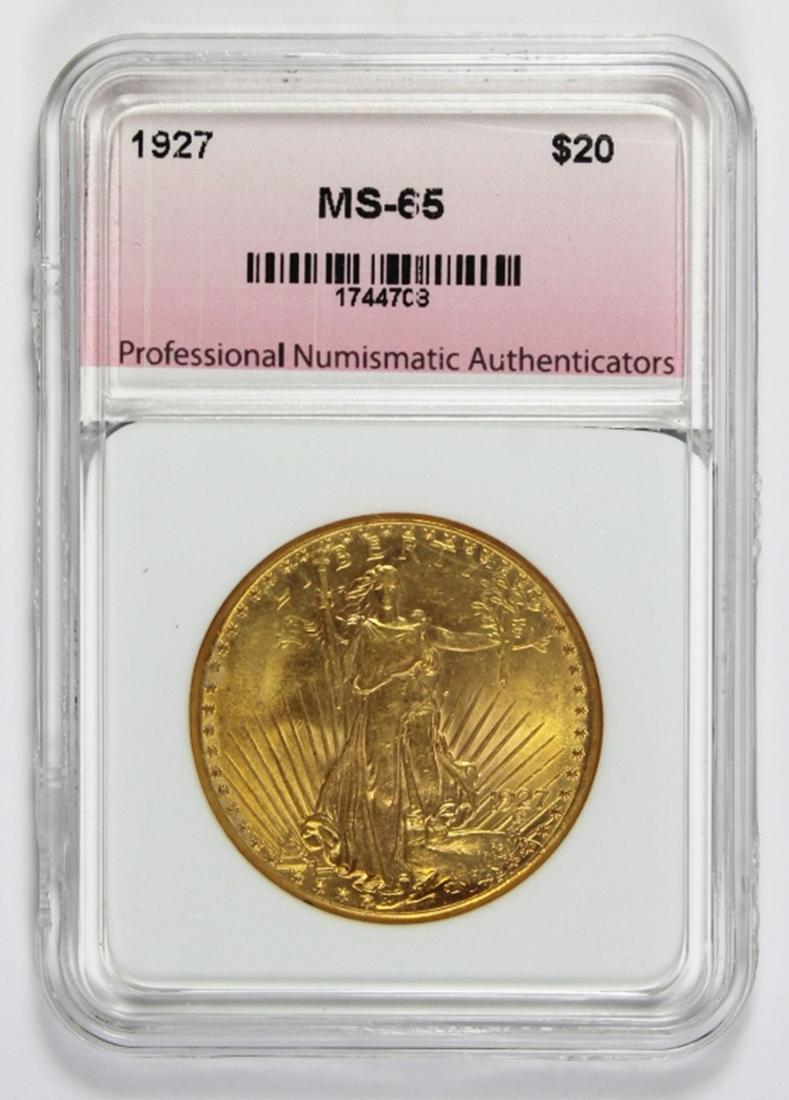 1927 $20 ST. GAUDEN'S GOLD - Mar 29, 2023 | R. Howard Collectibles in OH