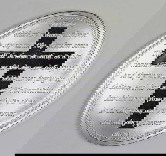 The Lord's Prayer Silver Round