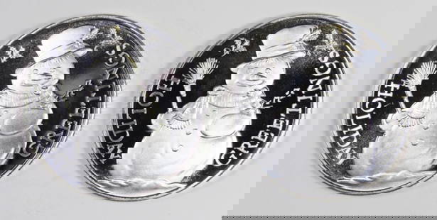 (2) 1 Oz 2023 Holiday Greetings Silver Rounds
