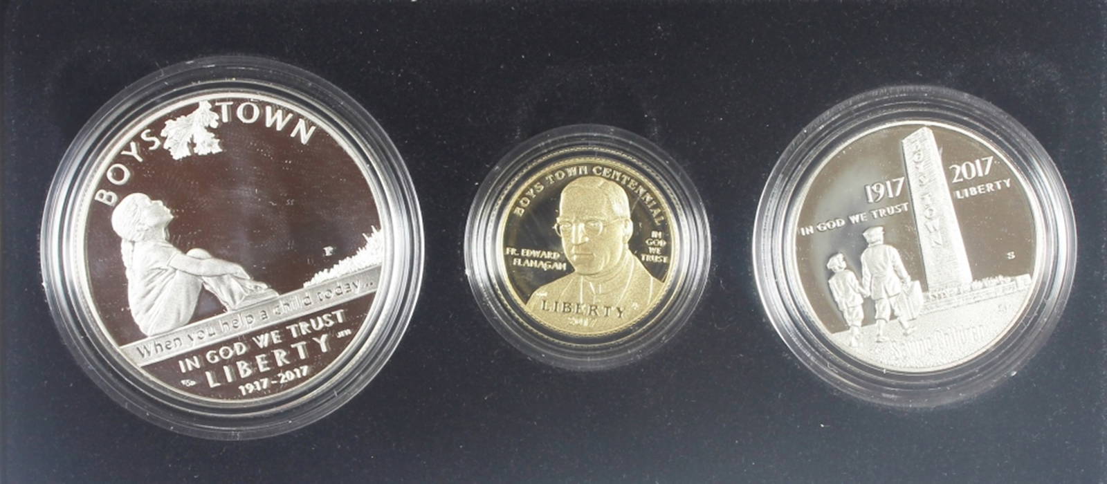 2017 Boys Town Gold 3 Coin Set Auction