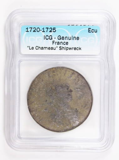 1720 1725 France Louis Xf Shipwreck Silver Coin