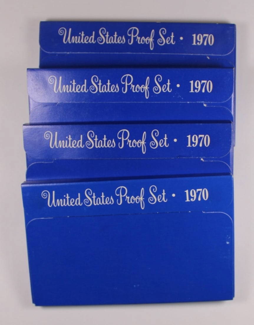 (4) 1970 Proof Sets Auction