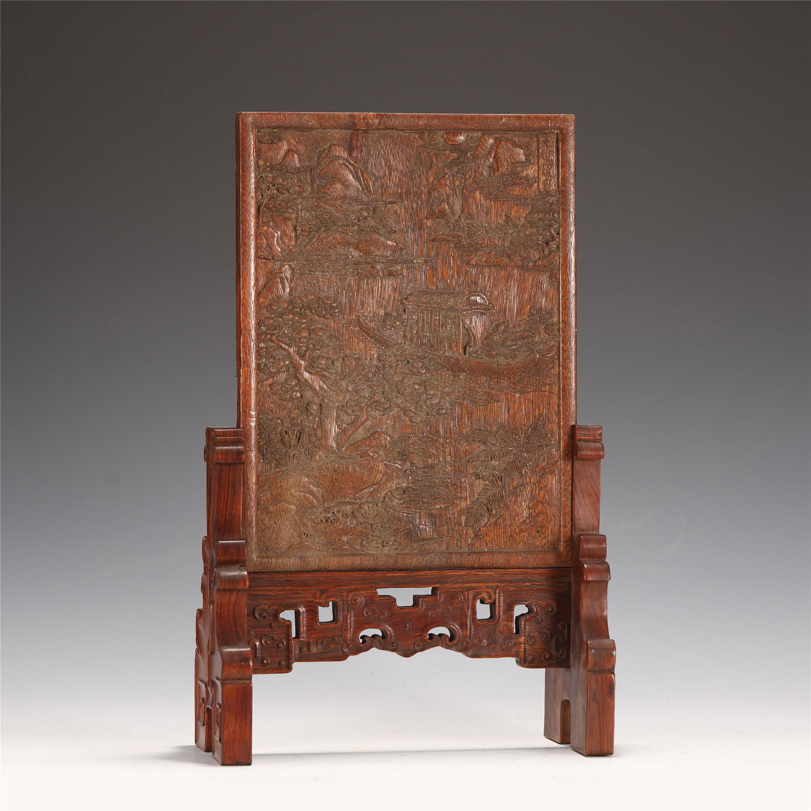 A CARVED WOODEN TABLE SCREEN - Feb 27, 2022 | Berkeley Auction Gallery ...