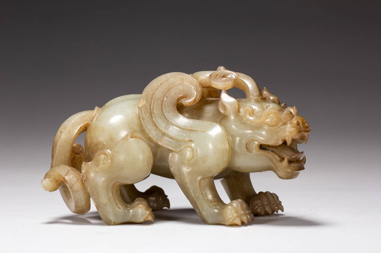 An Exceedingly Rare And Exceptional Jade Carving Of A Mythical Beast ...