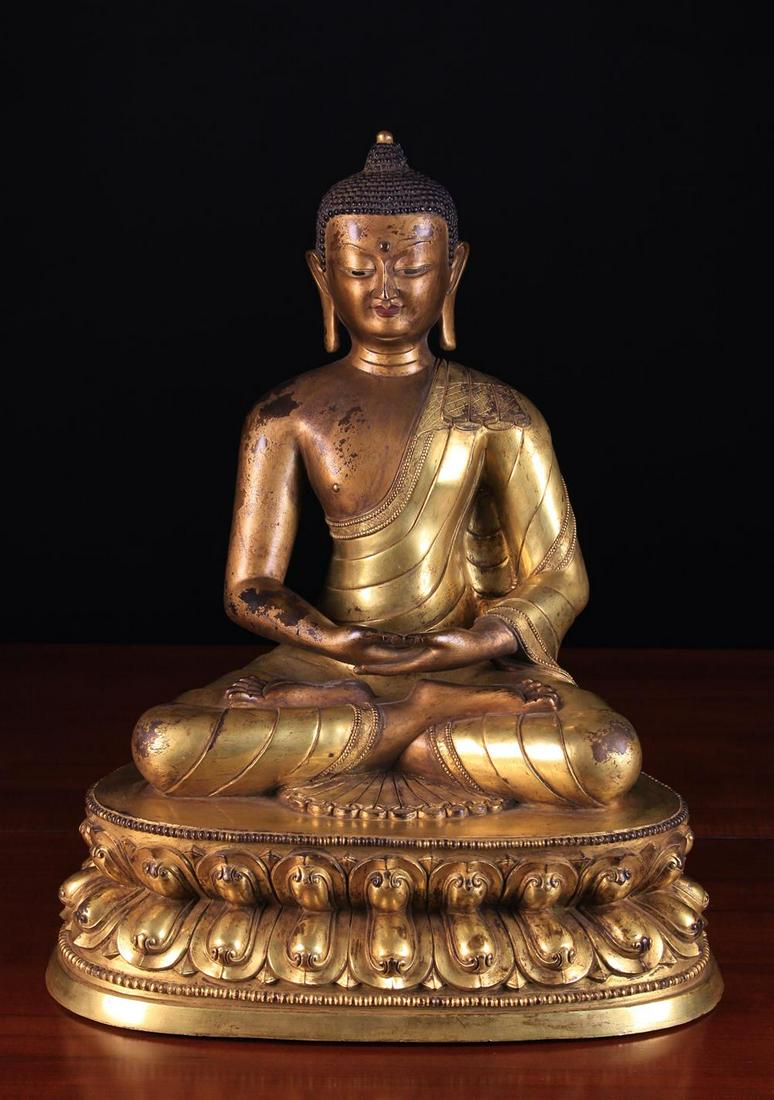A Fine Antique Chinese Tibetan Gilt Bronze Buddha, - Sep 29, 2019 ...