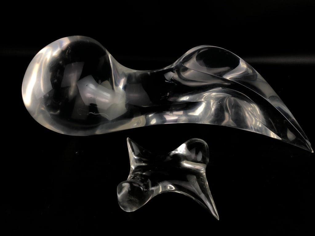 Mid Century Abstract Lucite / Acrylic Sculpture