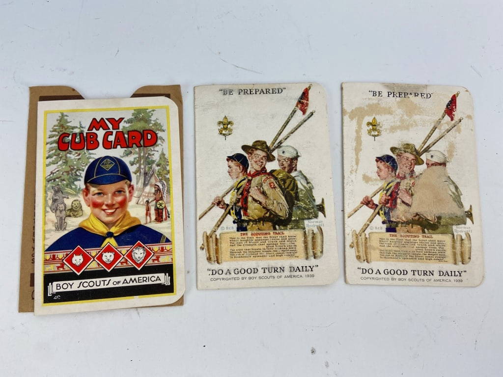 1940s Boy Scouts Of America Cub Scout Cards Auction