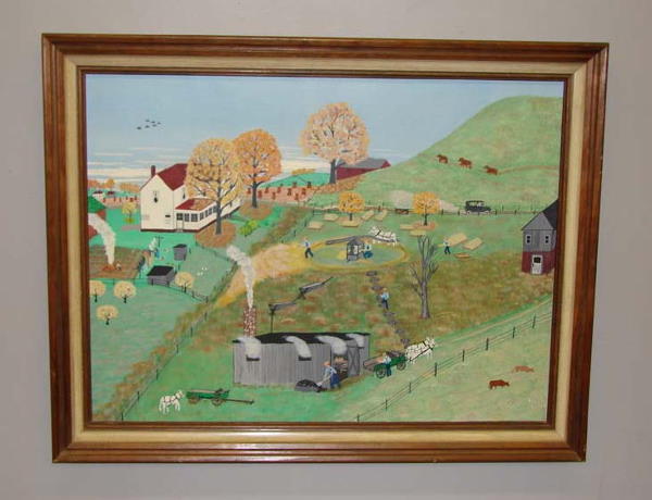 54: OHIO FOLK PAINTING BY PAUL PATTON