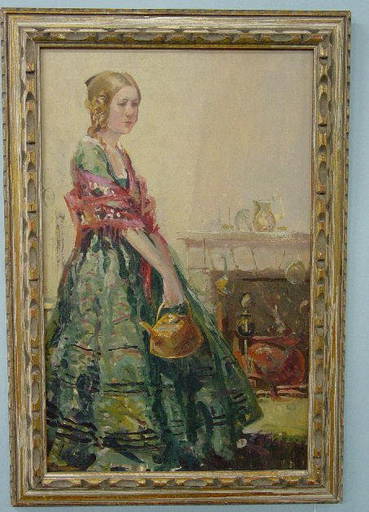 Oil On Artist Board By Everett Jackson.