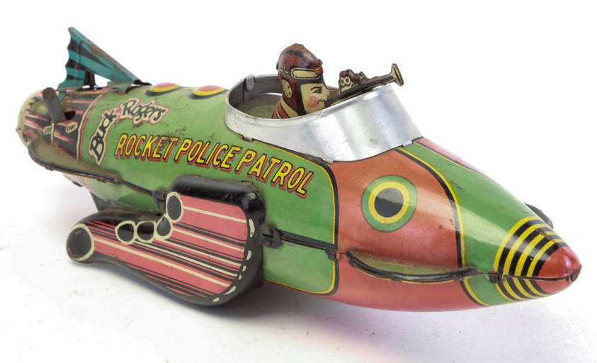 Marx Tin Litho Buck Rogers Rocket Police Patrol