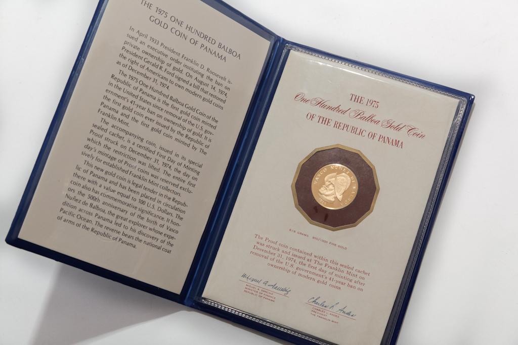 1975 Panama 100 Balboas Gold Proof Coin