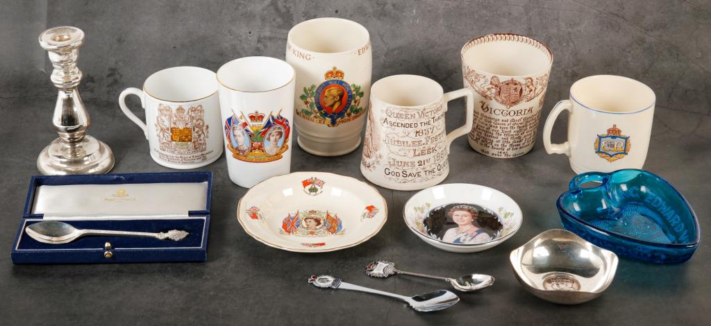 Fourteen English Royal Family Souvenirs.