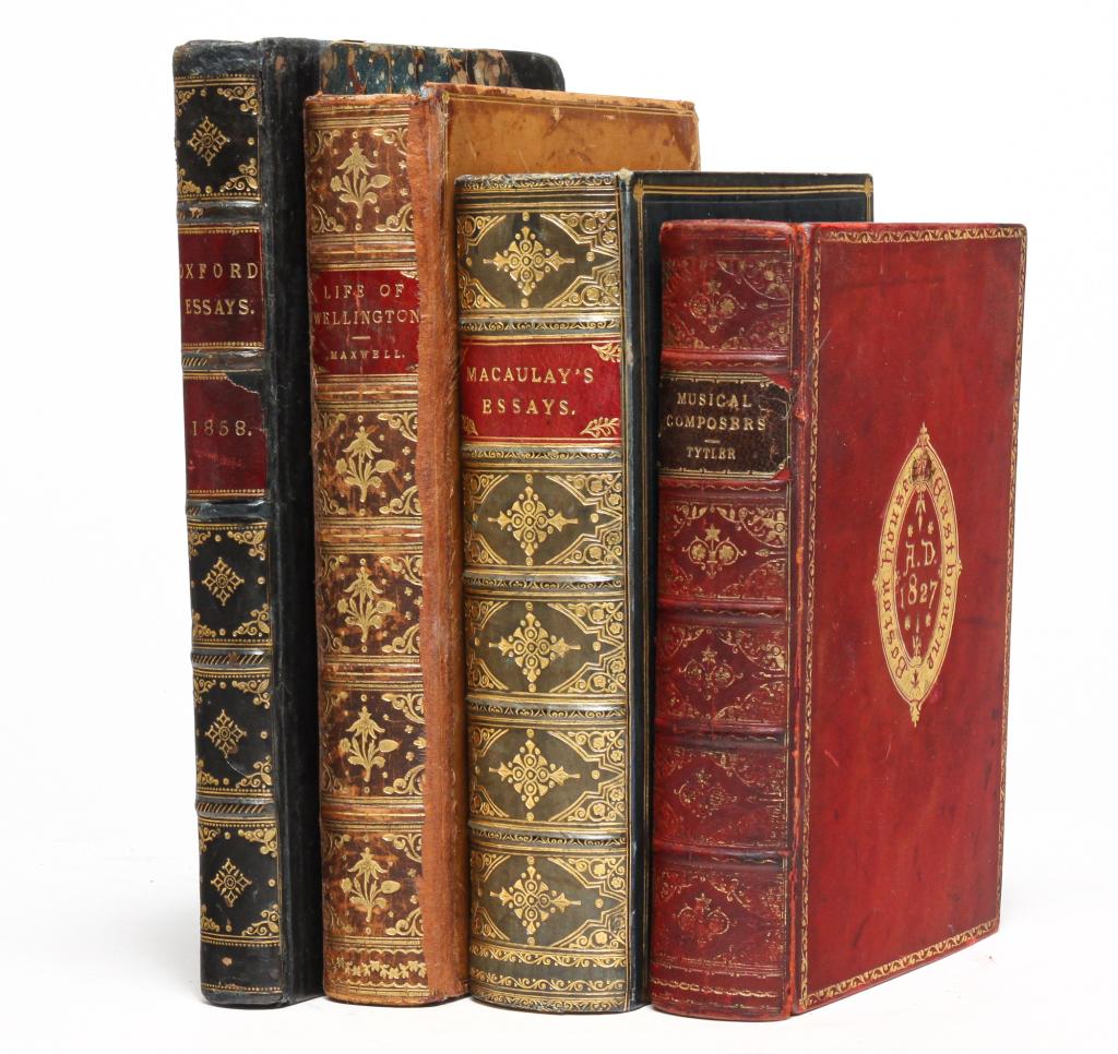 Four 19th Century Books.
