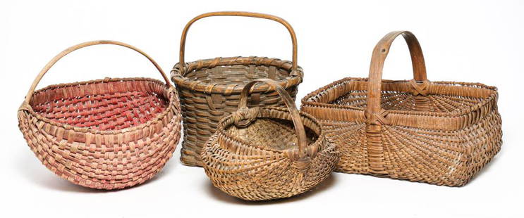 Two Early Splint Baskets