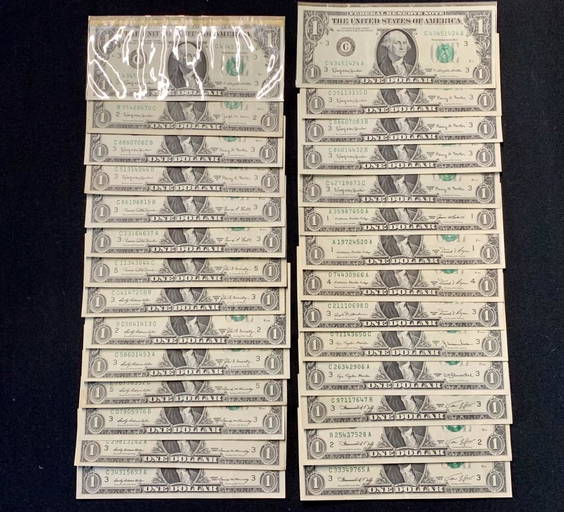 $1 Federal Reserve Notes 1963 And More