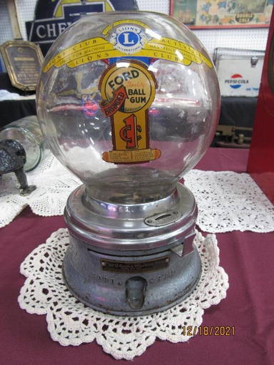 Ford 1 Cent Gum Machine