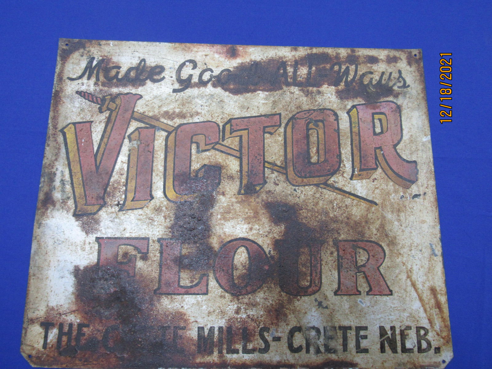 Victor Flour Sign