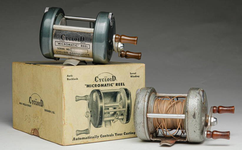 Two "cycloid" Bait Casting Reels With Box.