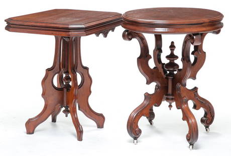 Two Victorian Parlor Tables