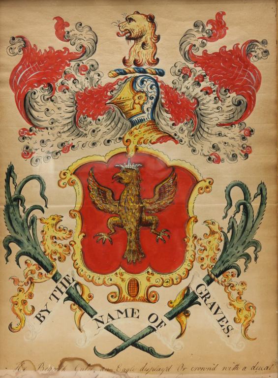 English Family Coat Of Arms.