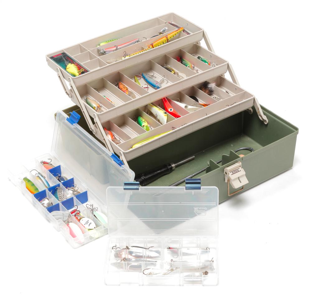 Plano Tackle Box With Accessories And Lures.