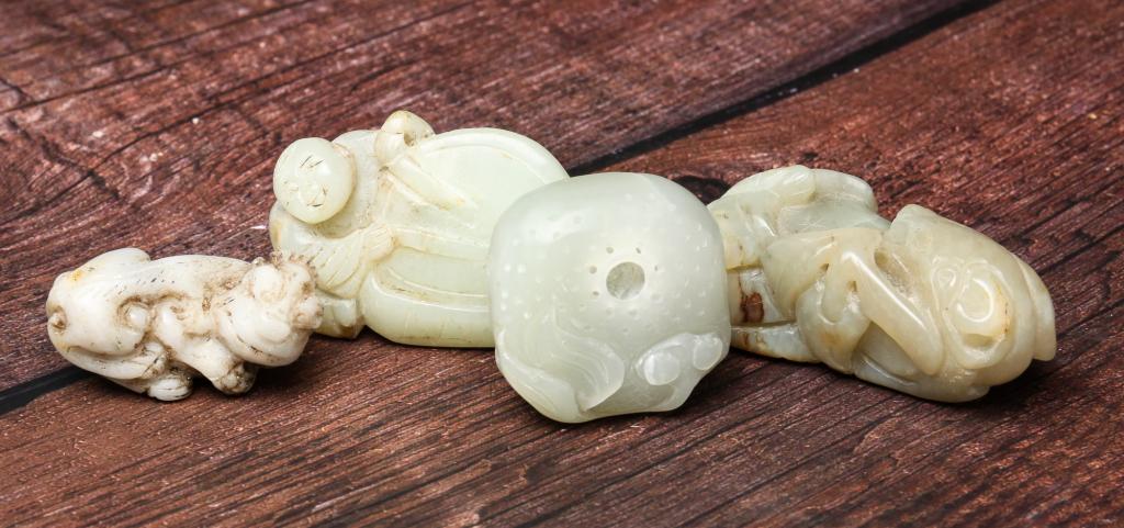 Four Asian Stone Carvings.