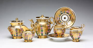 HAND PAINTED RUSSIAN PORCELAIN TEA SET - Apr 26, 2015 | Echoes Antiques ...