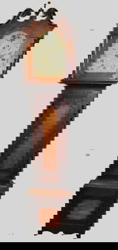 Luman Watson Ohio Tall Case Clock. Cherry And Curl