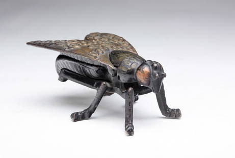 Cast Iron Fly Match Safe With Baltimore, Md Advertising