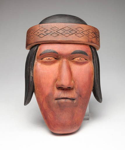 American Decorative Mask Of Apache Man.