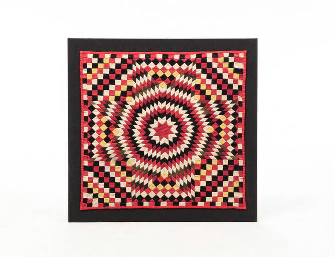 Texas Star Pattern Crib Quilt.