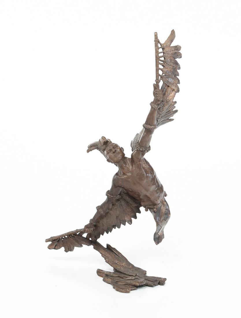 "eagle Dancer" Bronze, Mark Hopkins.